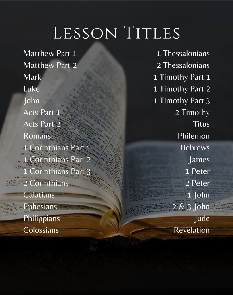 Sunday School Lessons by Dr. Holloway – Baptist College of America